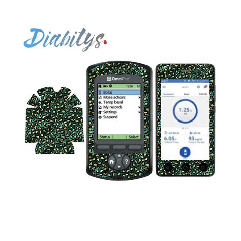 Teal Leopard Omnipod Insulin Pump Sticker Omnipod Pdm Etsy