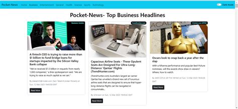 GitHub Prp Pocket News App Pocket News Is A React JS Based News Application That Utilizes