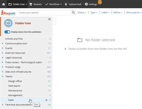 A Folder From The Folder Tree Is Not Visible From The Upload Wall Or A