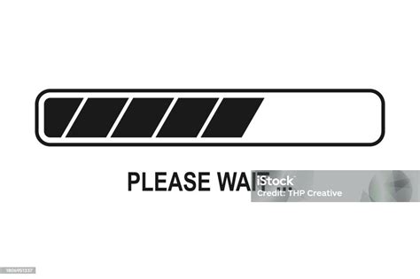 please wait vector stock illustration download image now please