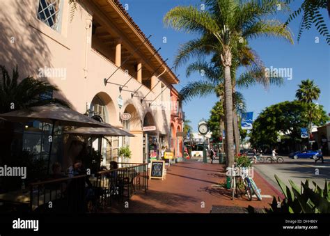 Santa Barbara California Ca On Famous State Street In Old Town And Old