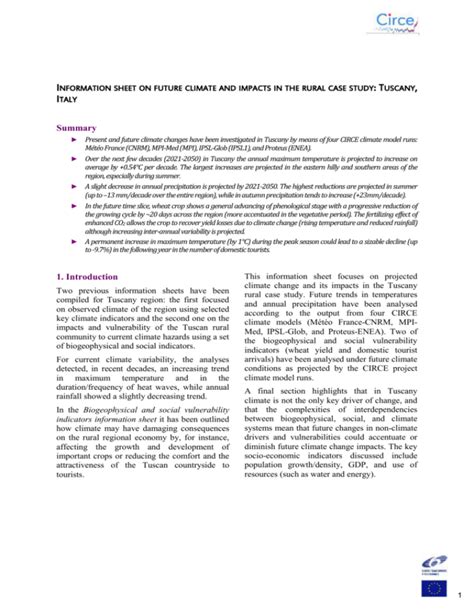 `future` Climate And Impacts