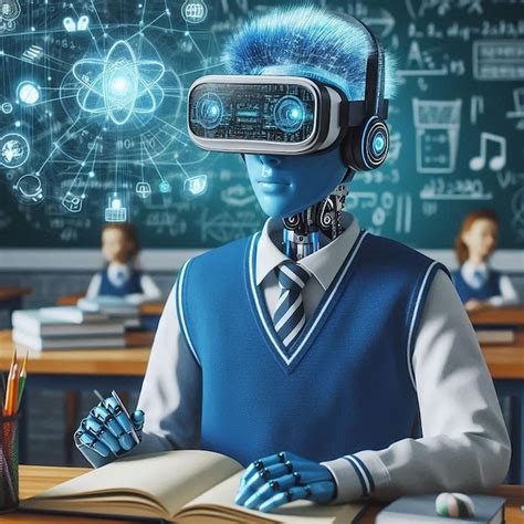 Vr Headset Using Robotic Ai Artificial Intelligence Technology Machine