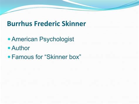 The Behaviourist Theory Of Learning Pptx