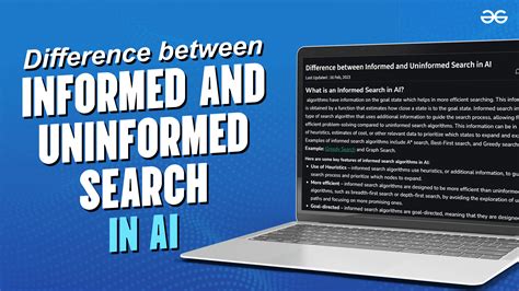 Uninformed Search Ai Informed Search Strategies In Artificial