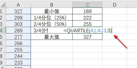excel里面怎么求数据的四分位点 360新知