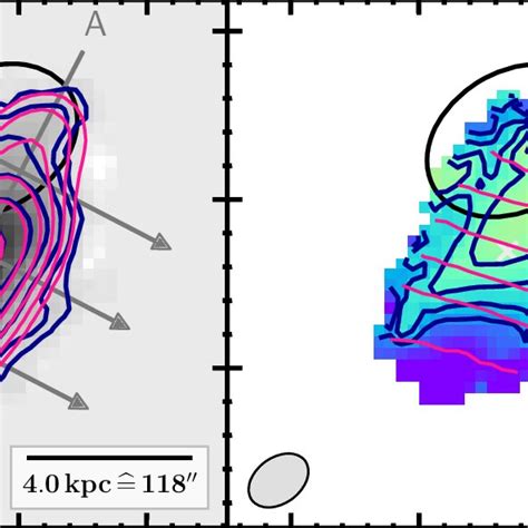 Meerkat H Total Intensity Map And Moment 1 Velocity Field As Derived