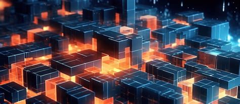 Big Data Blockchain Technology Isometric Mobile Phone Data Visualization Ai Generated Image