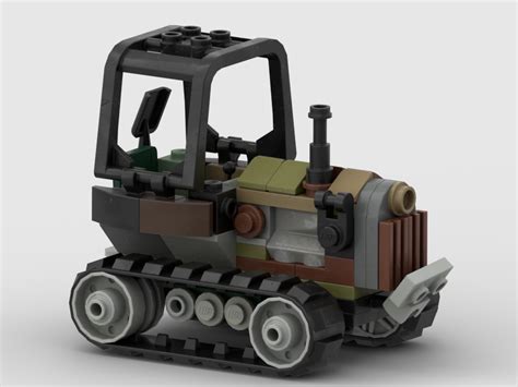 Lego Moc Tracked Tractor By Fuz Rebrickable Build With Lego