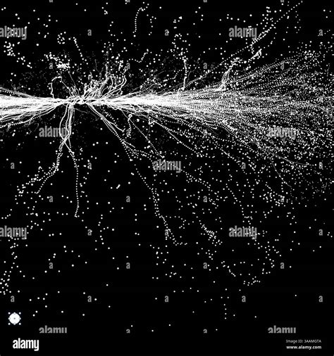 Point Explode Array With Dynamic Emitted Particles Abstract Dynamic Background Vector