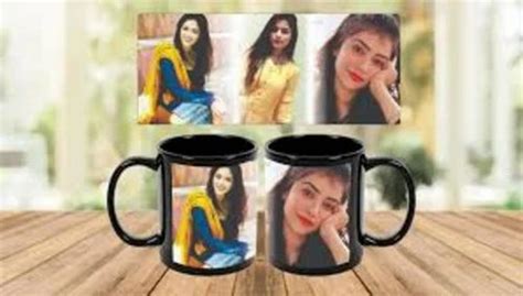 Capacity 150 Ml Black Patch Sublimation Mug Material Ceramic At