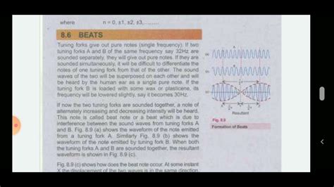 Class 11 Ch 8 Beats Physics By Rashida Youtube