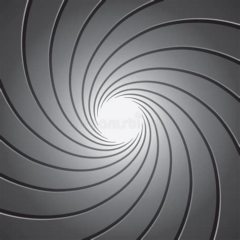 Gun Barrel Vector Illustration Decorative Design Stock Vector