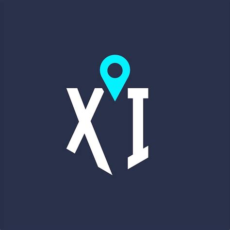 Premium Vector Xi Location Logo Design For Recruitment And Navigation