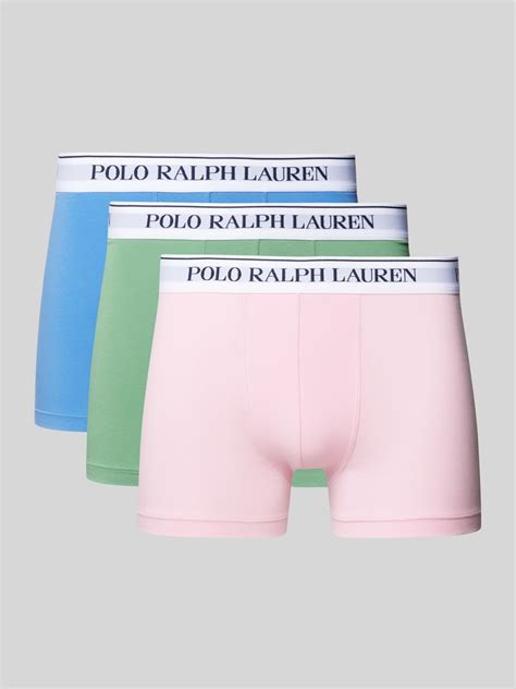 Polo Ralph Lauren Underwear Trunks Mit Label Bund Im 3er Pack Rosa