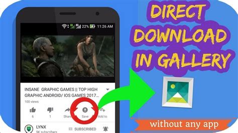How To Save Any Youtube Video Direct To Gallery Fast Easy YouTube