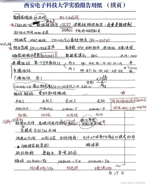 西电数据通信与网络 计网 期末复习资料 西电机电院计网考试 csdn博客