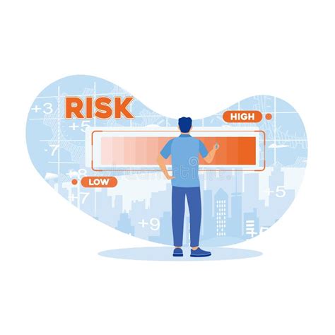 Investors Consider The Risk Management Process On A Virtual Screen High Risk Decision Making