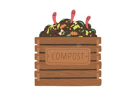 Worms And Compost Stock Illustration Illustration Of Compost 64374630