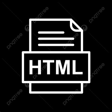 Html File Vector Hd Png Images Html File Document Icon Html Icons