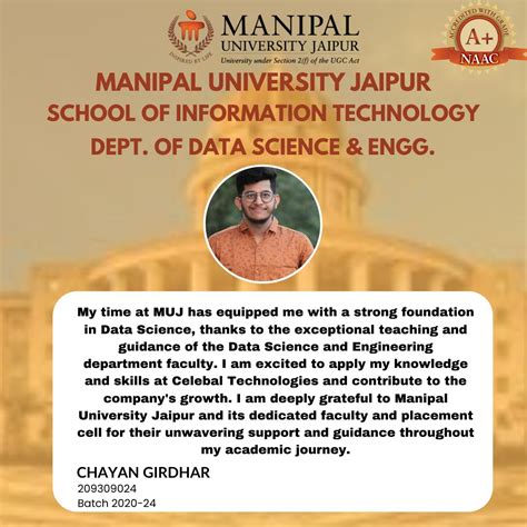 School Of Information Security And Data Science Manipal University Jaipur On Linkedin