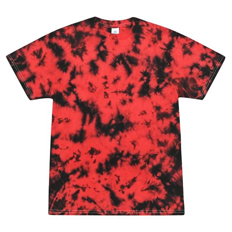 Tie Die Black Red