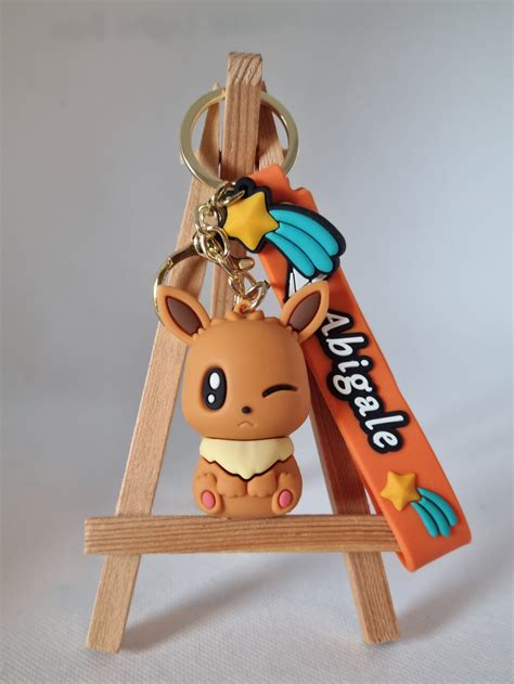 Pokemon Keychain Eevee Eevee Evolutions Top Quality Etsy