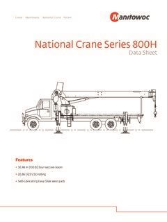 National Crane 80 Series Specifications Cranemarket
