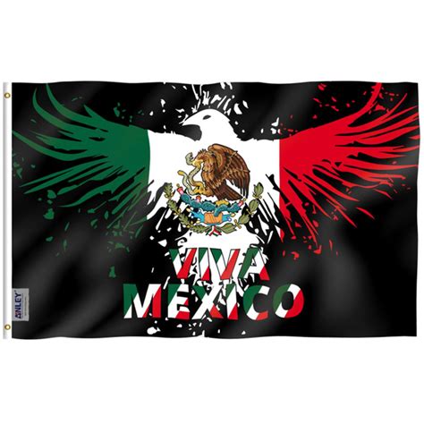 Anley Fly Breeze 3x5 Foot Viva Mexico Flag Mexico Eagle Mexican Mx