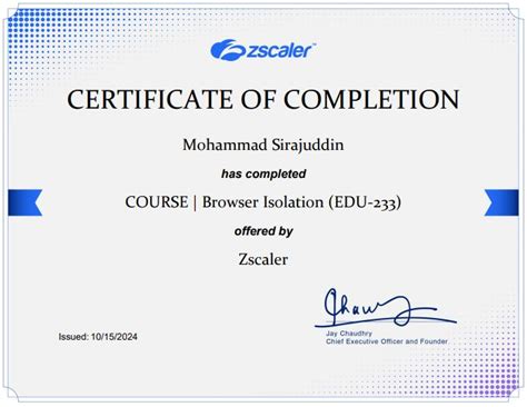 Mohammad Sirajuddin On Linkedin Browser Isolation Zscaler