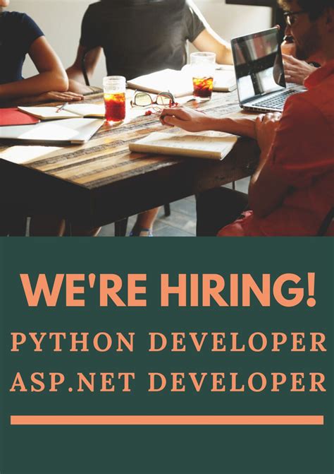 Pythondeveloper Aspnetdeveloper Jobopportunity Jobvacancies