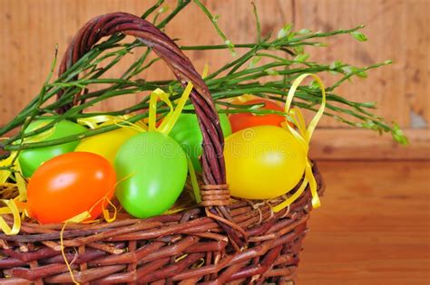 Basket Easter Spring Egg Stock Illustration Illustration Of Colorful
