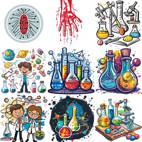 105 Science Clipart Images Science Png Sticker Scientist Design