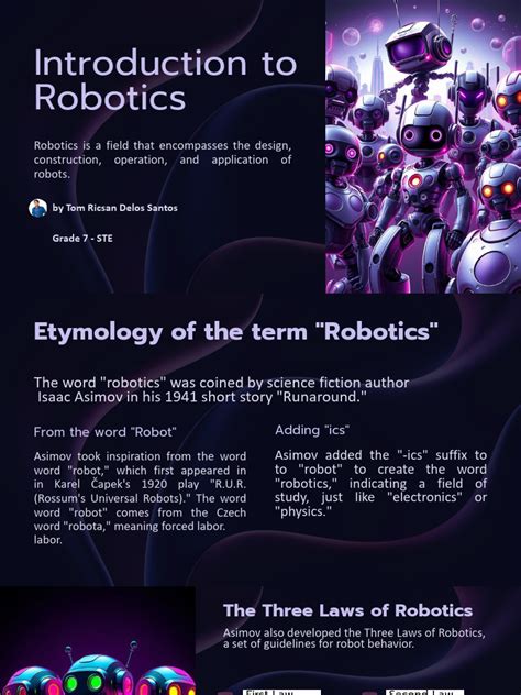Introduction To Robotics Lecture Ste 7 Cre Tech Pdf