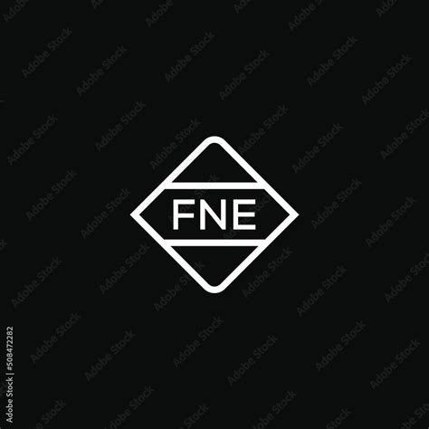 Fne 3 Letter Design For Logo And Iconfne Monogram Logovector Illustration With Black