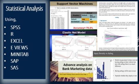 Do all statistical analysis with excel, spss, r studio and minitab