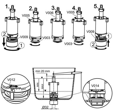 Alca Plast A03 Low Tank Float Valve Instructions