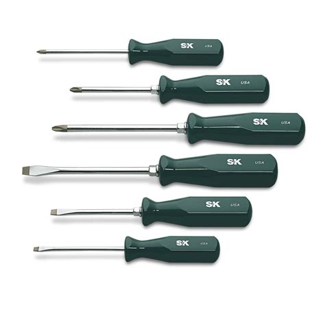Sk Hand Tools 86326 6 Piece Suregrip Automotive Screwdriver Set