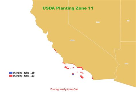 Usda Planting Zone 11 With Map Plantingzonesbyzipcode