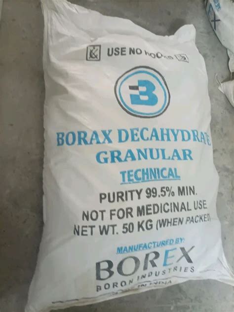 Borax Decahydrate Granular Purity 99 5 Purity 99 5 At ₹ 65 Kg