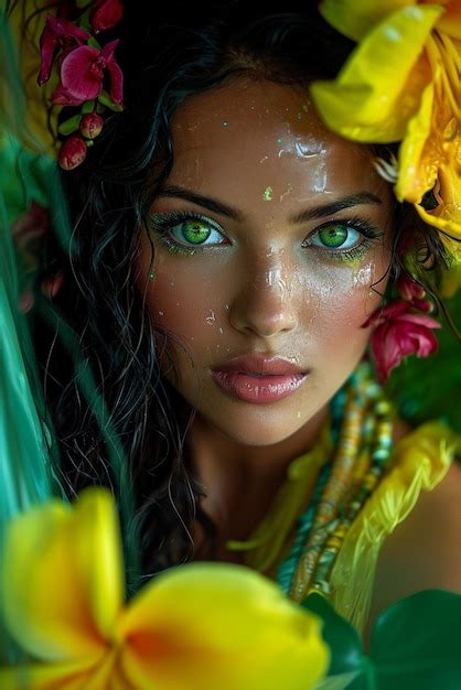 Premium Photo Girl Face Hyper Realistic Portrait