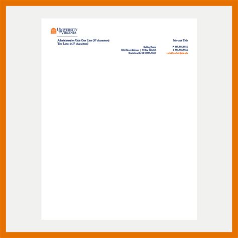 Stationery Branddot University Of Virginia