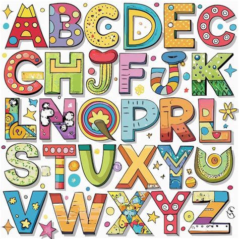 Colorful Letter Pattern Background Premium Ai Generated Vector