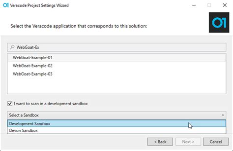 Configure Project Settings For Veracode Static For Visual Studio