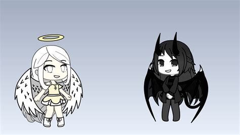 An Angel And A Devil Outfit Idea Gacha Life Angel Outfit Devil Angel