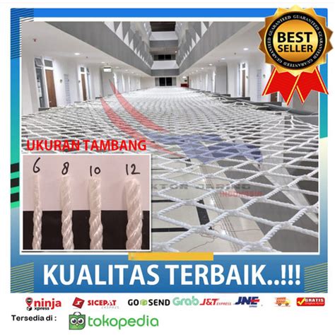 Jual Jaring Safety Net Nylon Jaring Outbound Ukuran Tambang 6mm Lubang 5cm Kab Bekasi