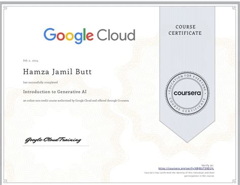Hamza Jamil On Linkedin Genai Coursera Happylearning