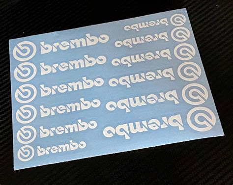 12 Brembo Decal Sticker Vinyl Caliper Brake Multi Color Heat Resistant