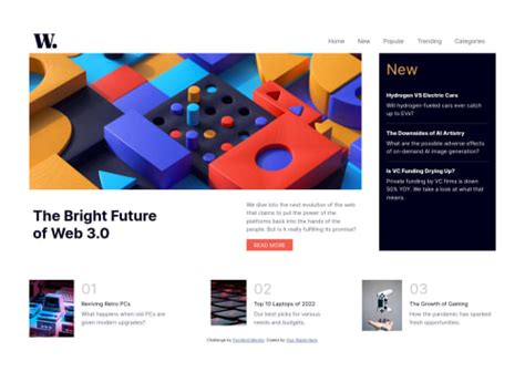 Bootstrap Framework Coding Challenge Solution