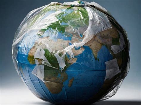 Globe Wrapped In Plastic Stock Illustration Illustration Of Sphere